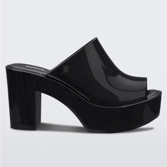 Melissa | Shoes | Melissa Jelly Heels Mule In Black | Poshmark